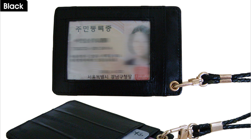 Genuine Eel Skin Transportation Card, ID Card Holder, Necklace Purse ...