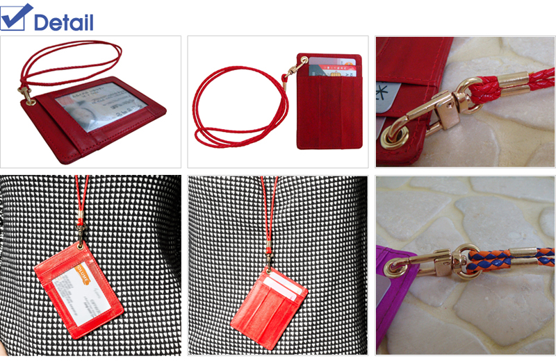 Genuine Eel Skin Transportation Card, ID Card Holder, Necklace Purse ...